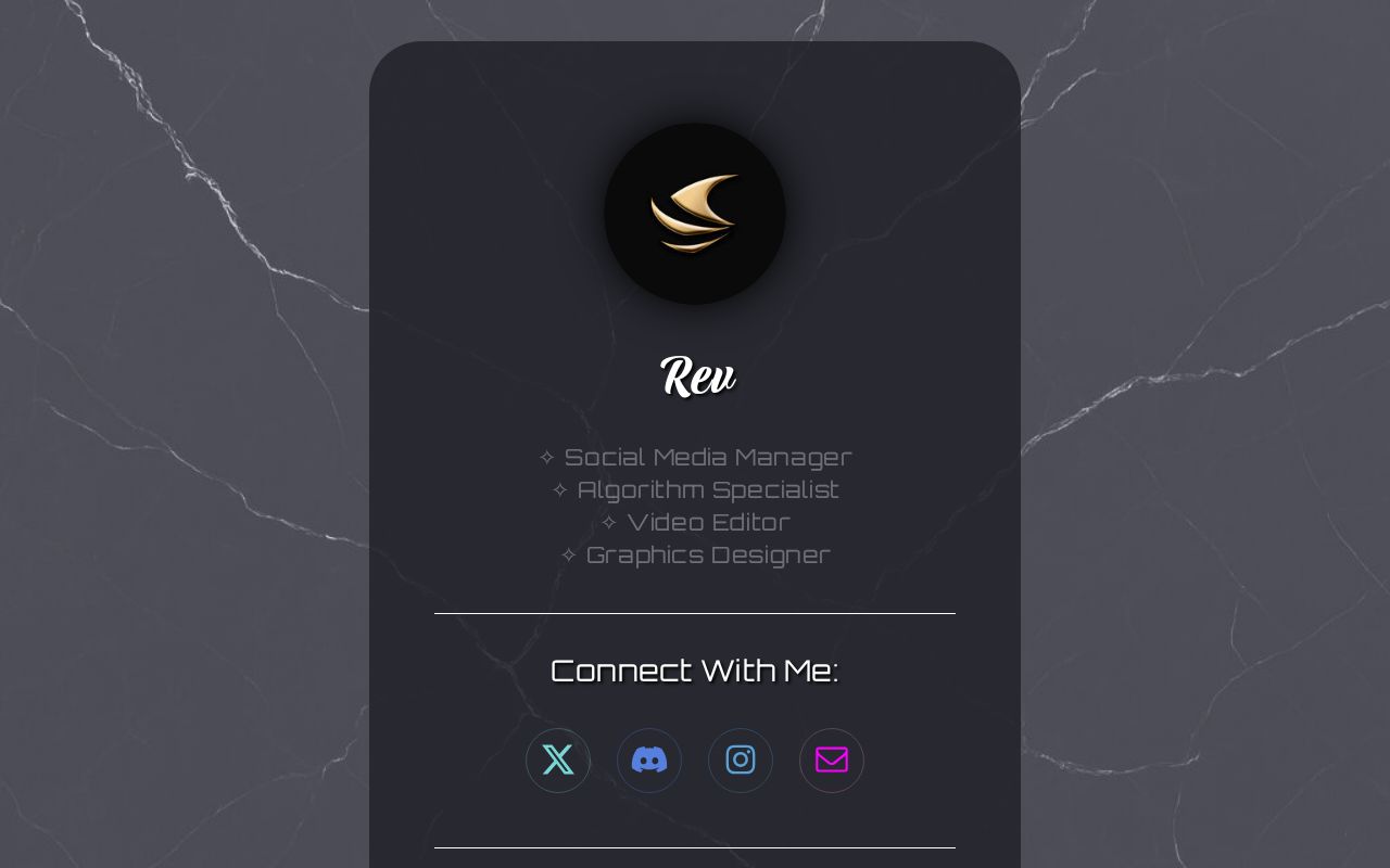 Rev's Business Card